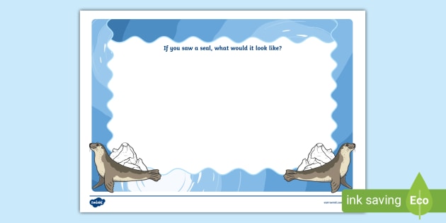 FREE! - Seal Drawing Prompt Activity (teacher made)