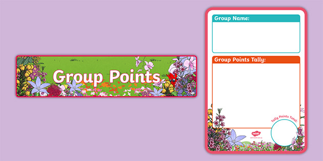 Australian Native Flora Group Points (teacher made)