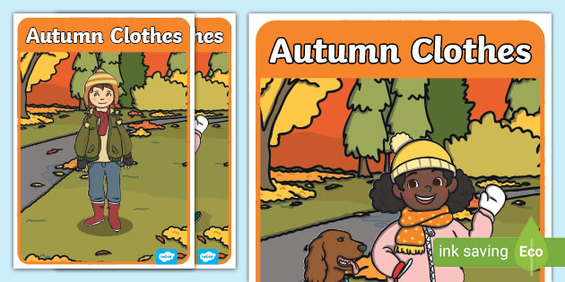 Autumn Clothes South Africa | Classroom Display Posters