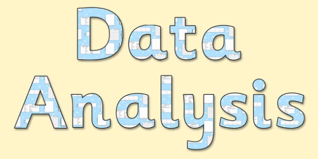 'Data Analysis' Display Lettering (teacher made)