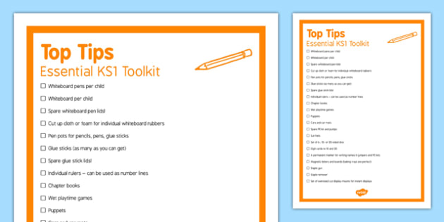 Essential KS1 Toolkit Top Tips