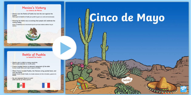 Presentation Cinco de Mayo English/Spanish - USA Cinco De Mayo Presentation