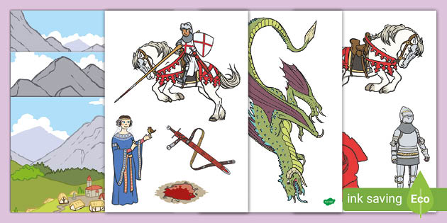 St George's Day Small World Pack, st George, saint George