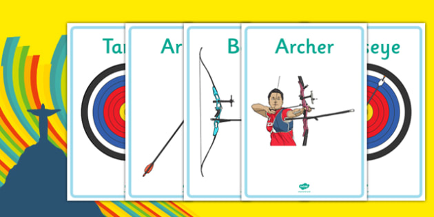 The Olympics Archery Display Posters (teacher made)