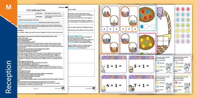 EYFS Easter Baskets Combining Groups Adult Input Plan Pack