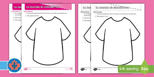 Pink Shirt Day Anti-Bullying Poem Writing Activity French