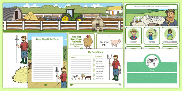 The Farm Aistear Role-Play Pack (teacher made)