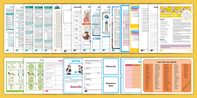 Year 5 Term 2 Week 5 School Closure Home Learning Pack