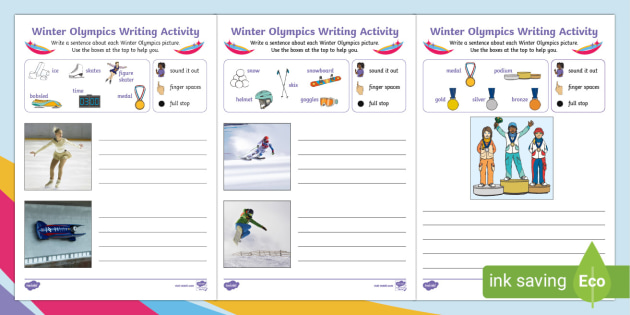 Winter Olympics Early Writing Activities (Teacher-Made)