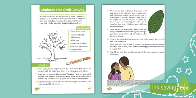 * NEW * Kindness Tree Craft Activity