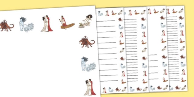 Orpheus and Eurydice Page Borders (teacher made)