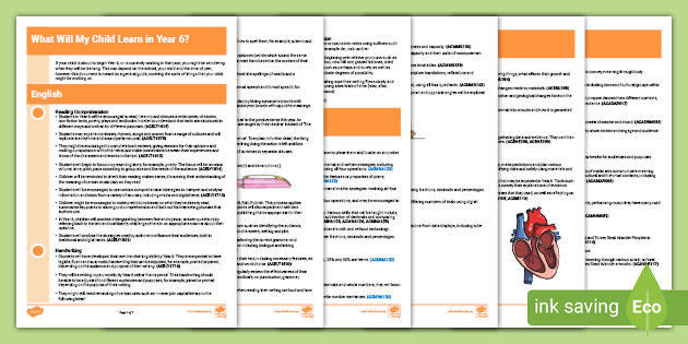 What Will My Child Learn in Year 6