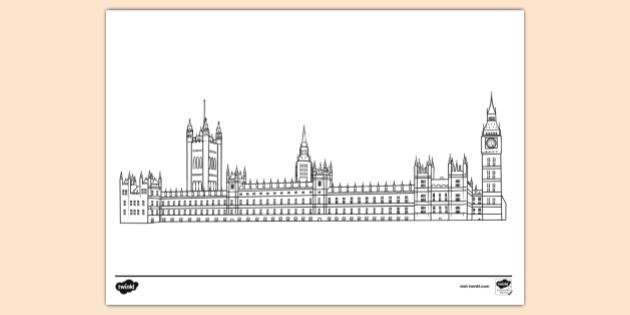 Houses Of Parliament Drawing