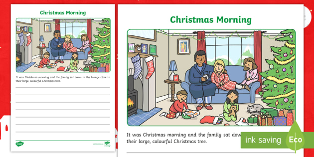 Christmas Morning Writing Prompt Activity