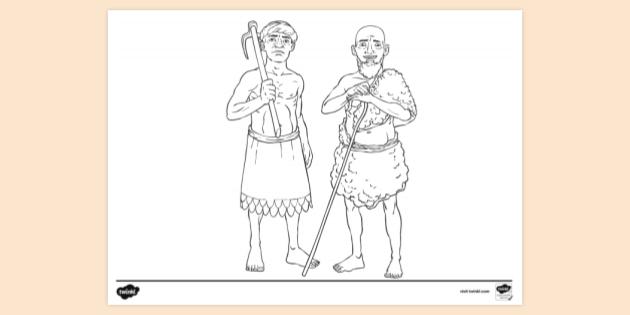 FREE! - Cain and Abel Bible Story Colouring Page - Primary Resources FREE! - Cain and Abel Bible Story Colouring Page - Primary Resources