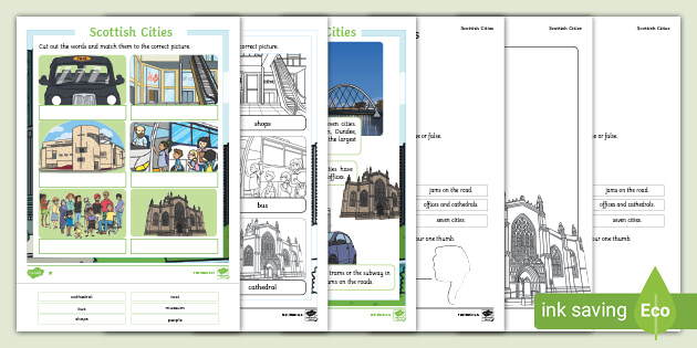 Scottish Cities Information Pack - Reading Comprehension