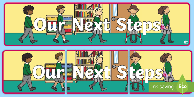 👉 Our Next Steps Display Banner (teacher made)