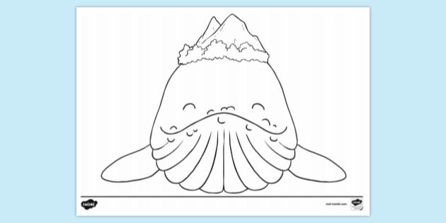 FREE! - Cute Whale Colouring Page | Colouring Sheets