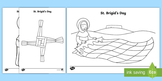 St. Brigid’s Day Art | Colouring Pages | Twinkl Resources