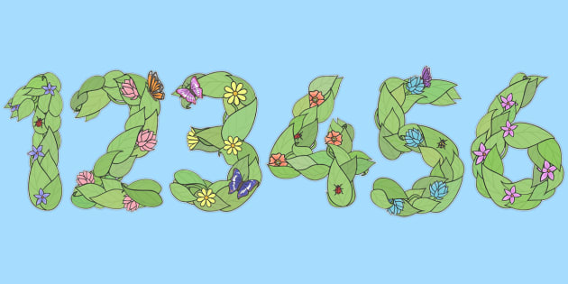 Display Numbers (Plants and Flowers)