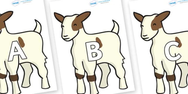FREE! - A-Z Alphabet on Baby Goats (teacher made)