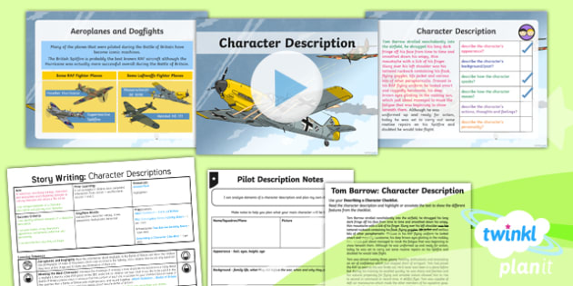 World War II: The Battle of Britain: Story Writing 1 Y5 Lesson Pack