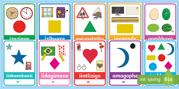 FREE! - Shapes isiXhosa - izakheko (teacher made)