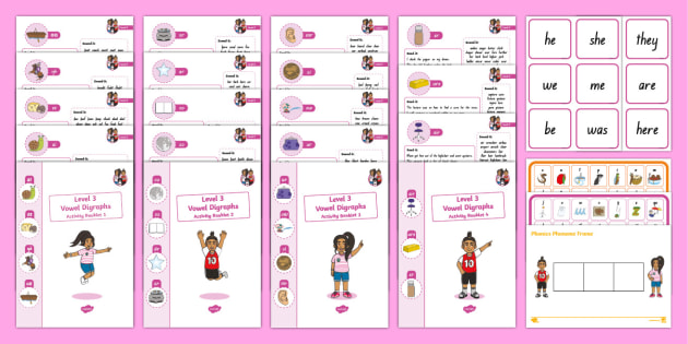 Vowel Digraphs Activity Book Pack (Teacher-Made)