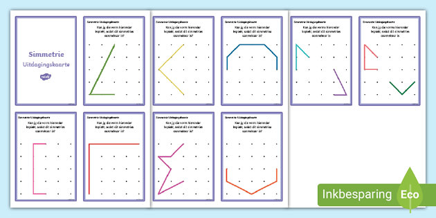 Simmetrie Uitdagingskaarte (teacher made)