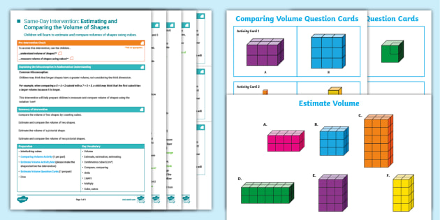 👉 Y5 Intervention: Estimating and Comparing Volume of Shape