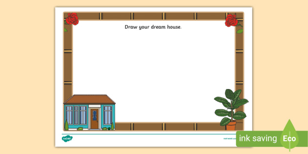 FREE! - House Drawing Prompt (teacher made)