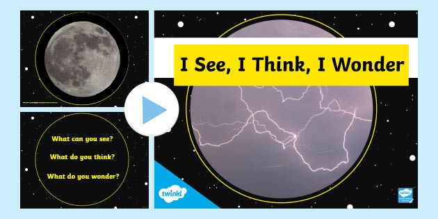 Science Themed I See, I Think, I Wonder PowerPoint