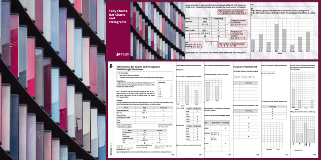 👉 Tally Charts, Bar Charts and Pictograms | Statistics | Beyond
