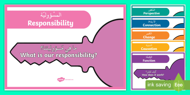 Key Concepts Display Posters -Arabic-English (teacher made)