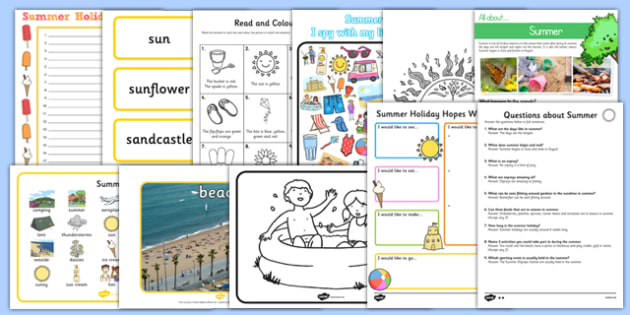 Top 10 Summer Resource Pack (teacher made)