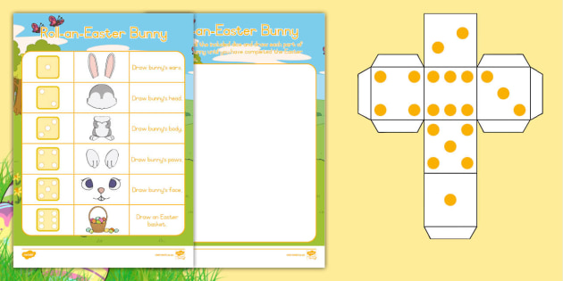 Easter Bunny Dice Game - Twinkl South Africa (teacher made)