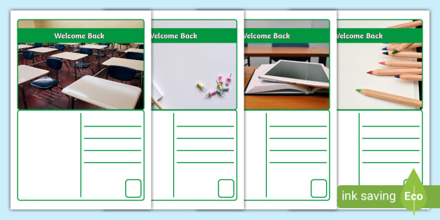FREE! - Welcome Back Postcards (teacher made)