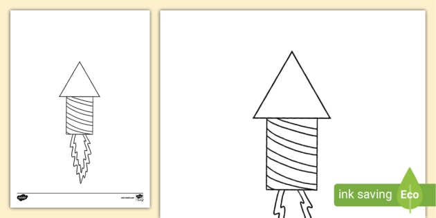 Blank Firework Template (teacher made)