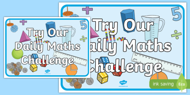 👉 Try Our Daily Maths Challenge Display Poster