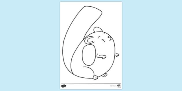 FREE! - Colouring Page Number 6 | Colouring Sheets