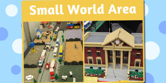 👉 Small World Area Photo Sign (teacher made)