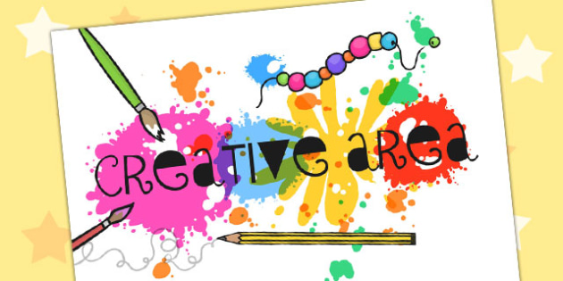 Creative Area Display Sign - creative area, creative area