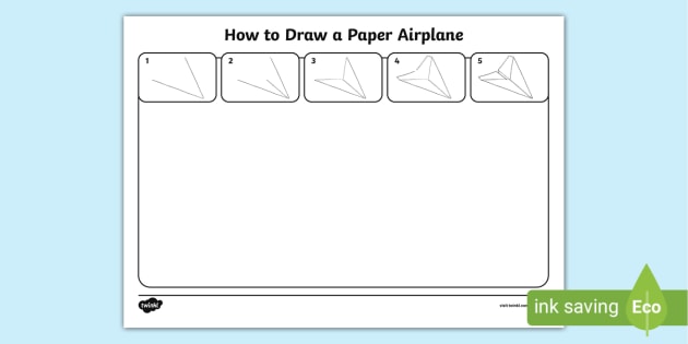 How to Draw a Paper Airplane