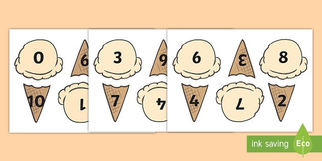 Ice Cream Number Bonds to 10 Activity (teacher made)