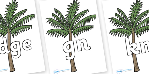 Silent Letters on Palm Trees (teacher made)