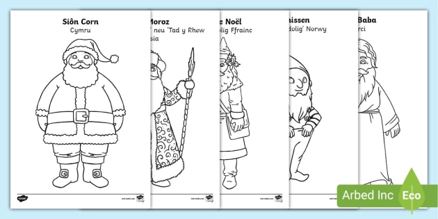 Siôn Corn o Gwmpas y Byd/Siôn Corn (Santa) Around the World