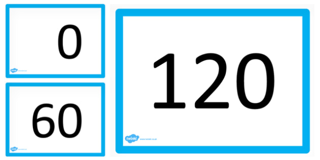0-120 Counting Forwards and Backwards PowerPoint