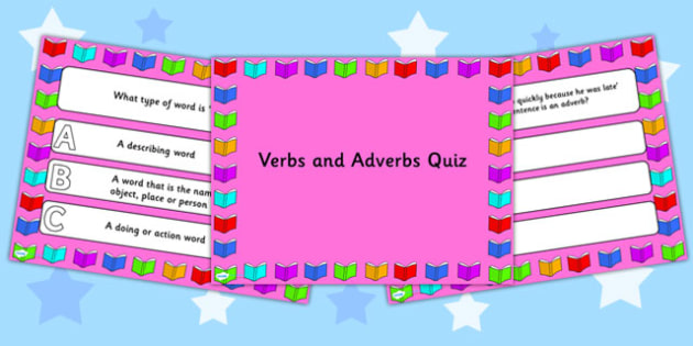 Verbs and Adverbs PowerPoint Quiz | Primary Resource