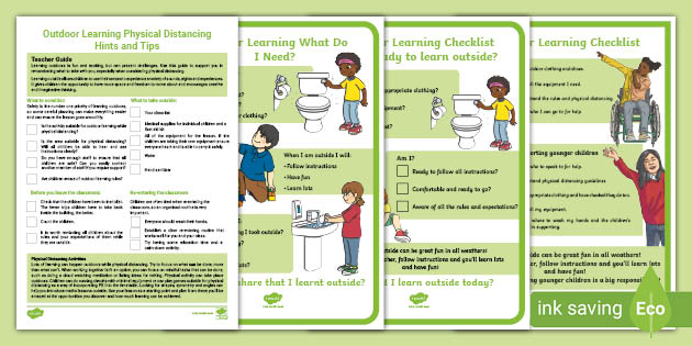 Outdoor Learning Physical Distancing Hints and Tips