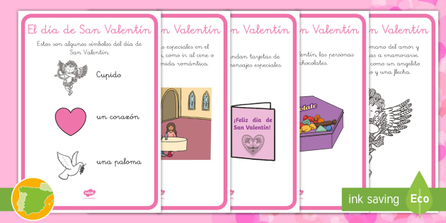 Posters: Datos sobre el día de San Valentín (teacher made)